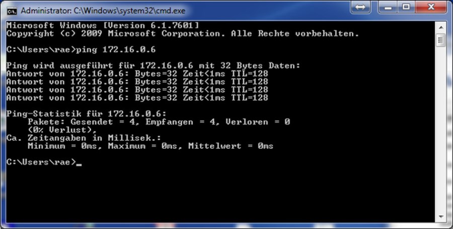 Netzwerkverbindung prüfen